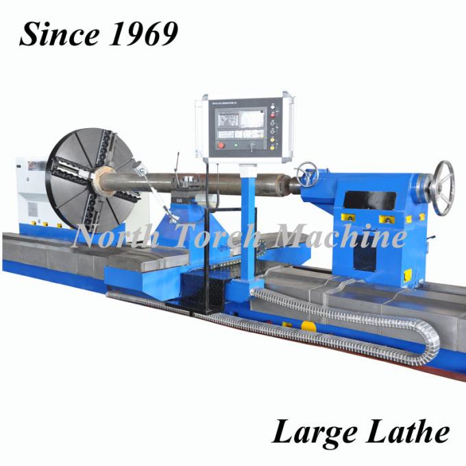 Industrial Horizontal Lathe Machine With 2 Guide Rails For Turning ...